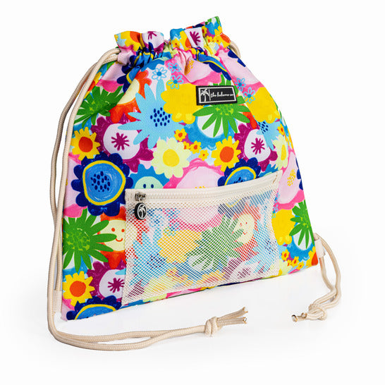 Koko' Swim Bag - Happy Flowers – The Kokomo Co. Australia Pty Ltd