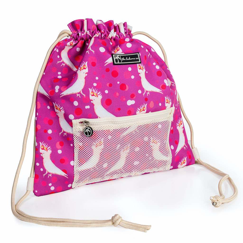 Koko' Swim Bag - Flamin' Galah Purple – The Kokomo Co. Australia Pty Ltd